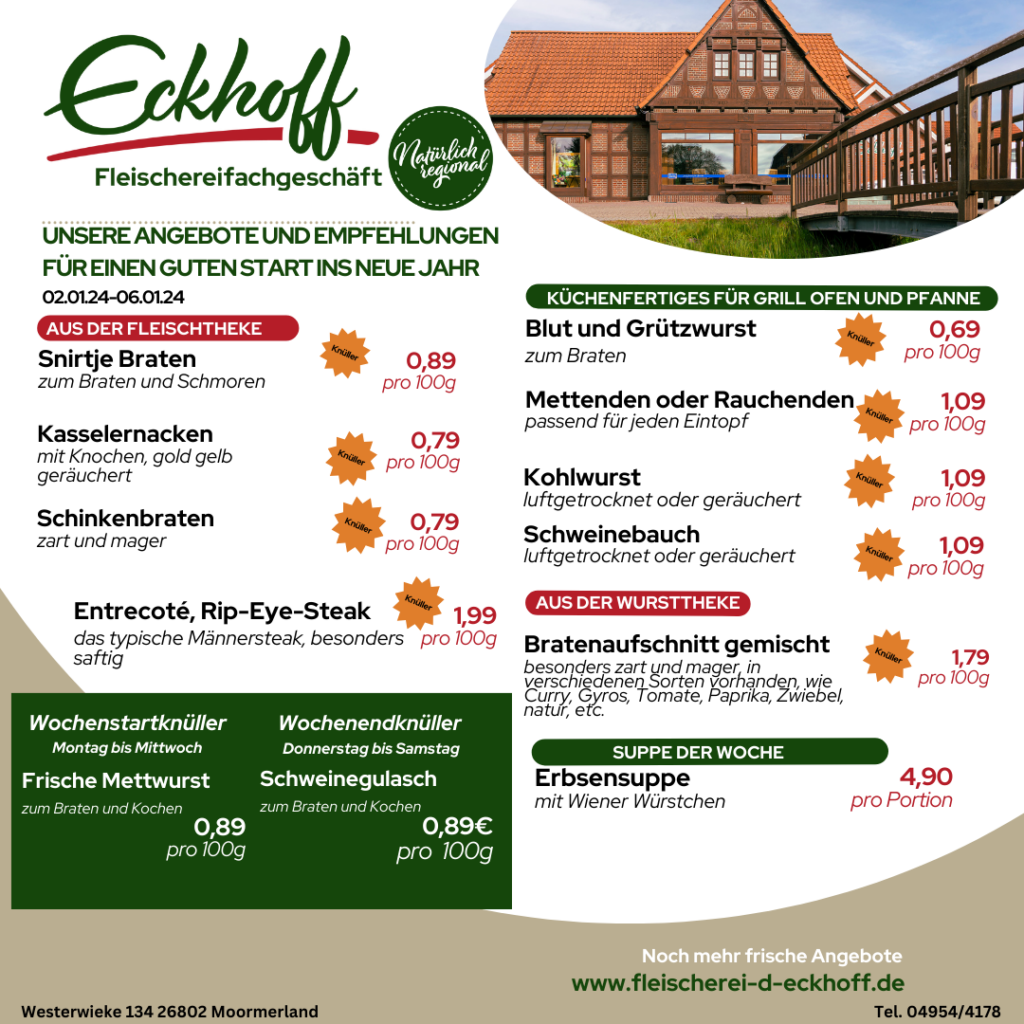 Fleischerei Eckhoff | Beste Qualität seit 1934