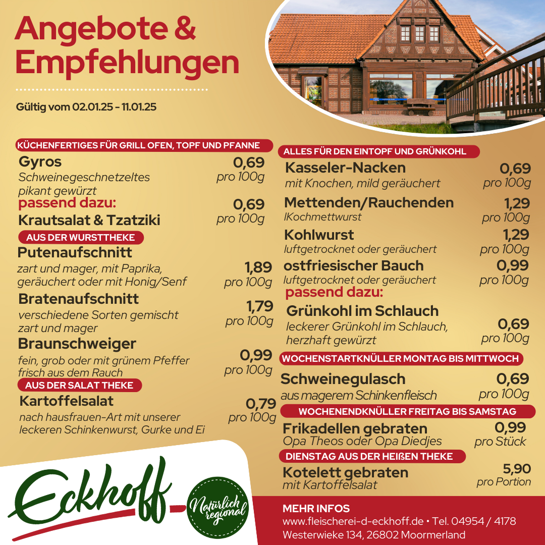 Fleischerei Eckhoff | Beste Qualität seit 1934